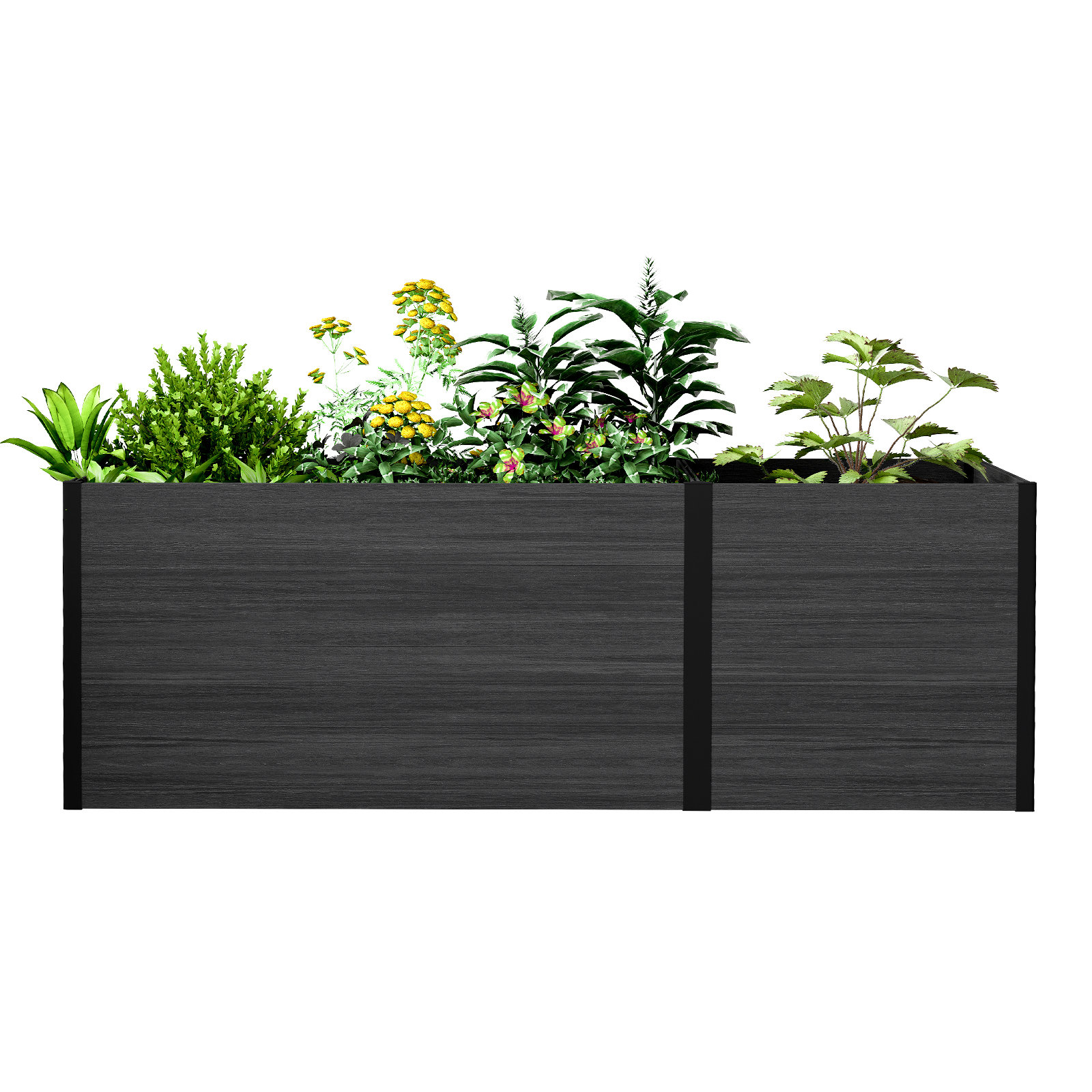 mondaria Modular Raised Garden Bed With Rectangular & Square Planter ...