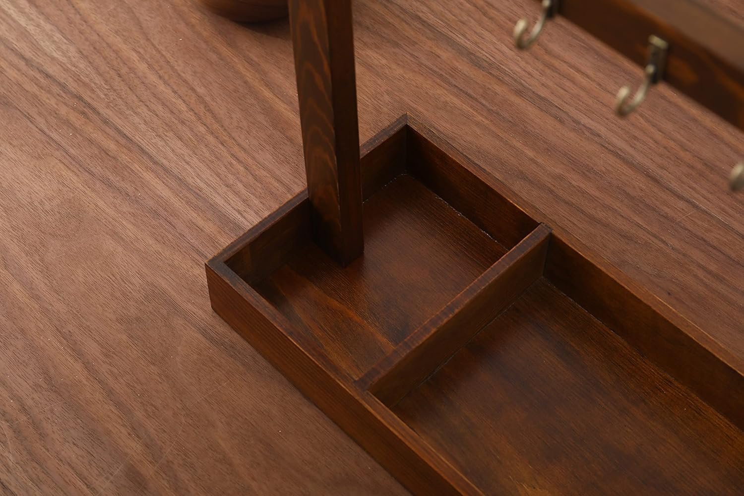 RAPTIZ Wood Entryway Tabletop Key Holder Rack,Rustic Burnt Decorative ...