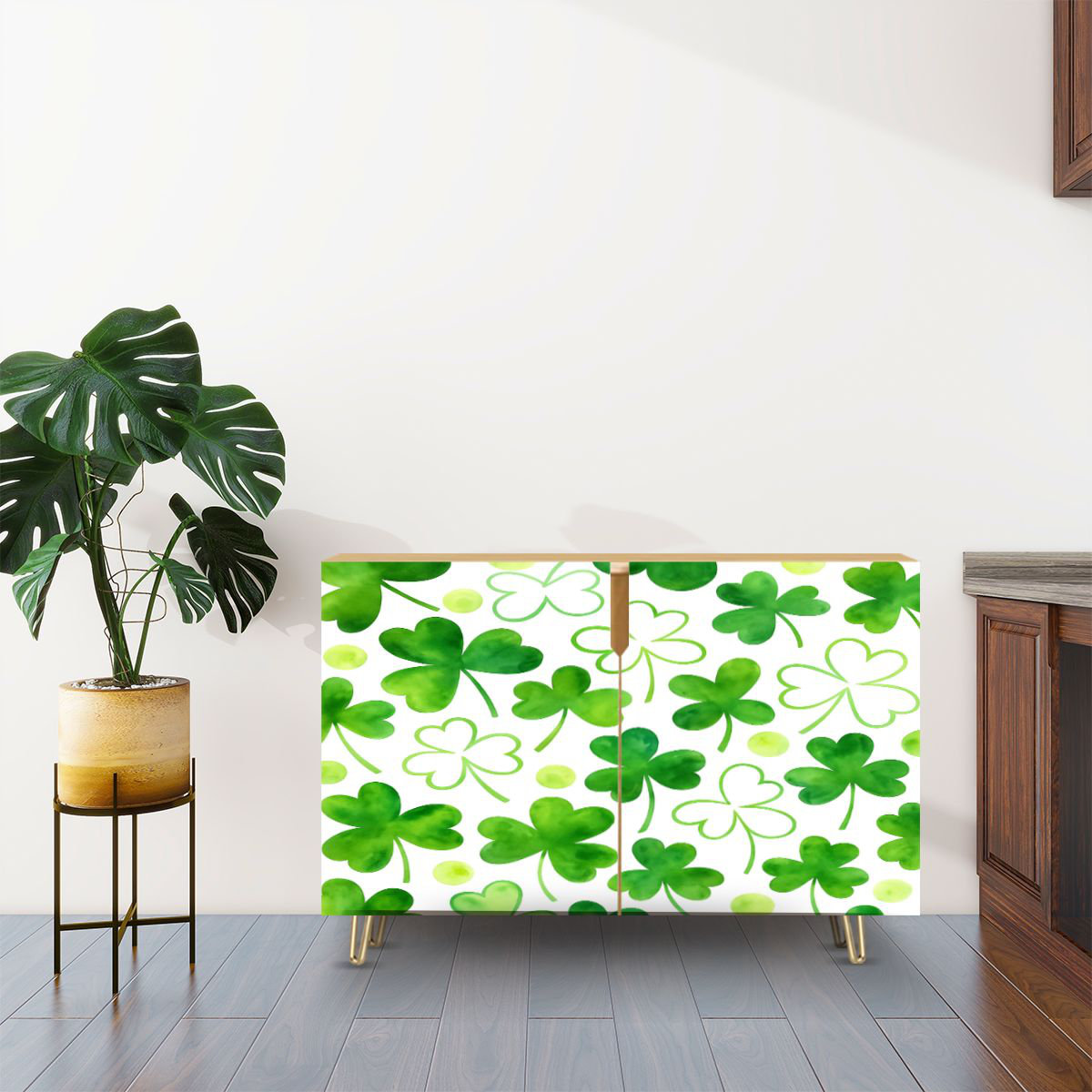 Dakota Fields Sideboard Buffet Cabinet with Storage hand drawn ...