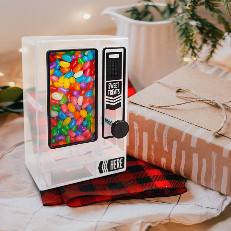Prep & Savour Candy Dispenser, Cute Vending Machine For Desktop, Manual ...