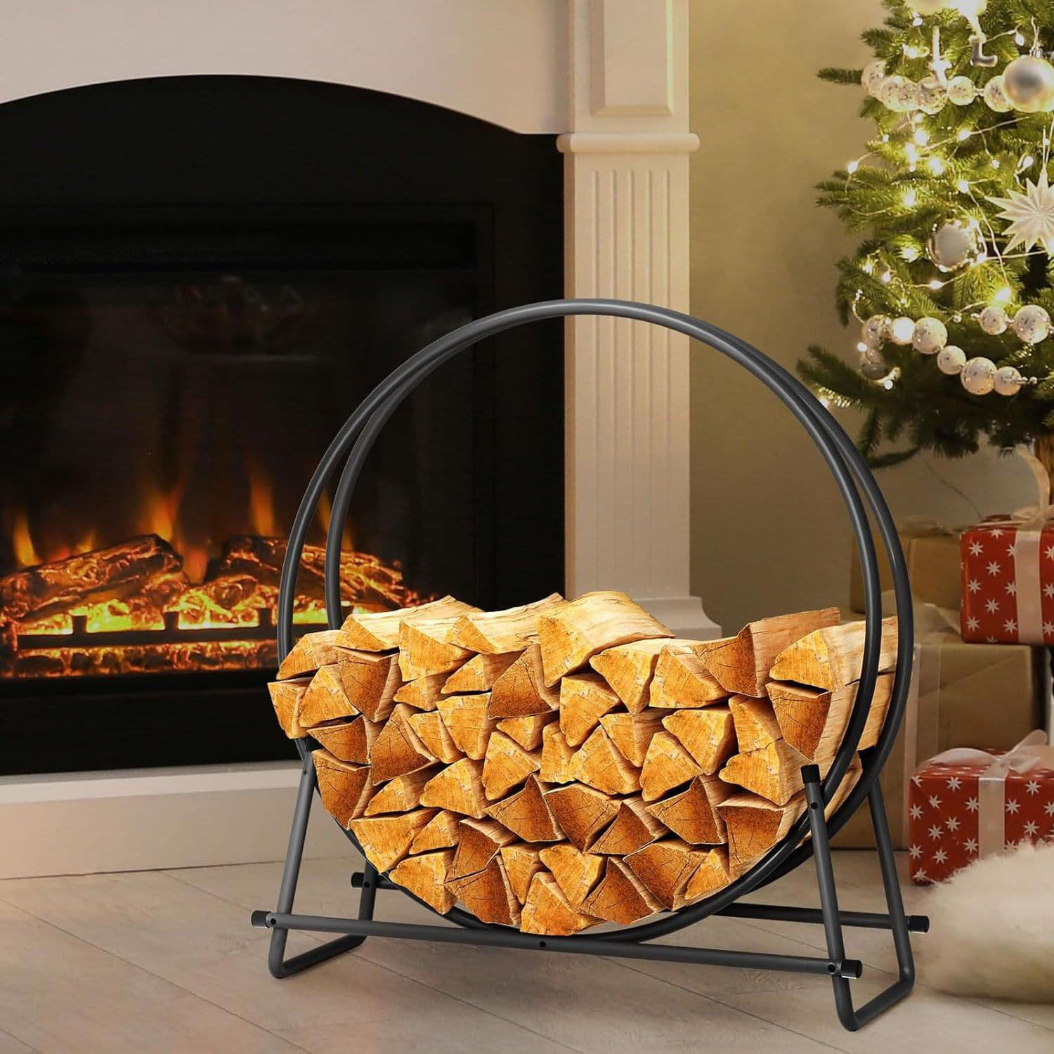 BOPWAY 41in Firewood Rack with 400lbs Load Capacity | Wayfair