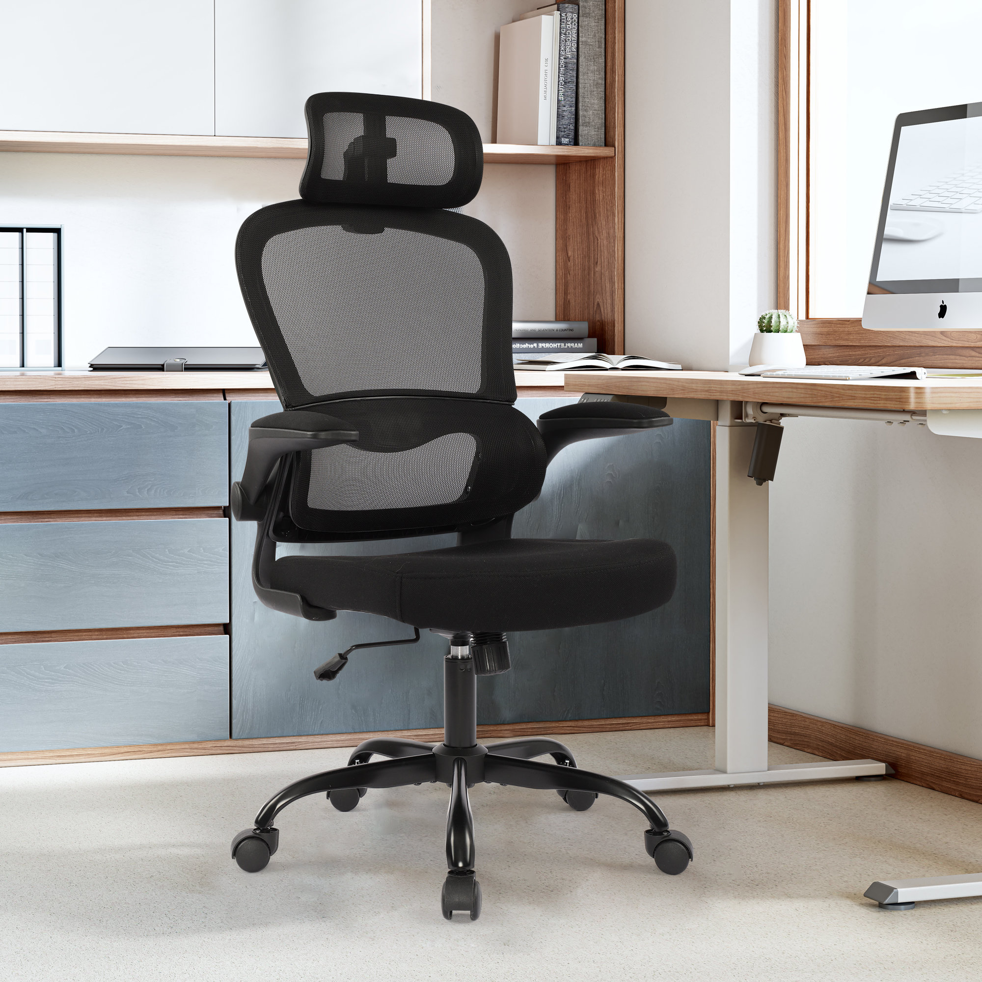 Inbox Zero Manjesh Mesh Office Chair with Headrest & Reviews | Wayfair