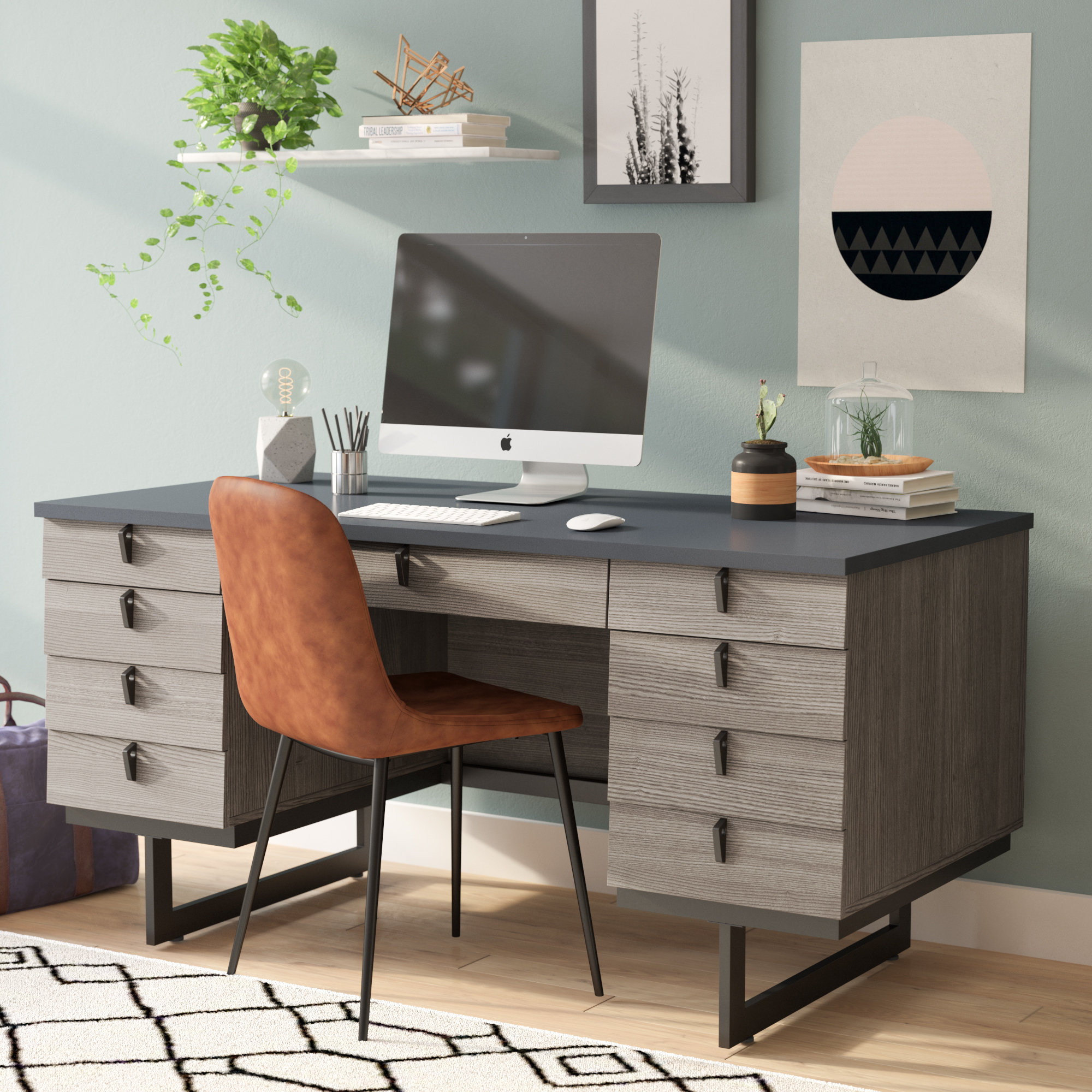 Union Rustic Coward Executive Desk & Reviews | Wayfair