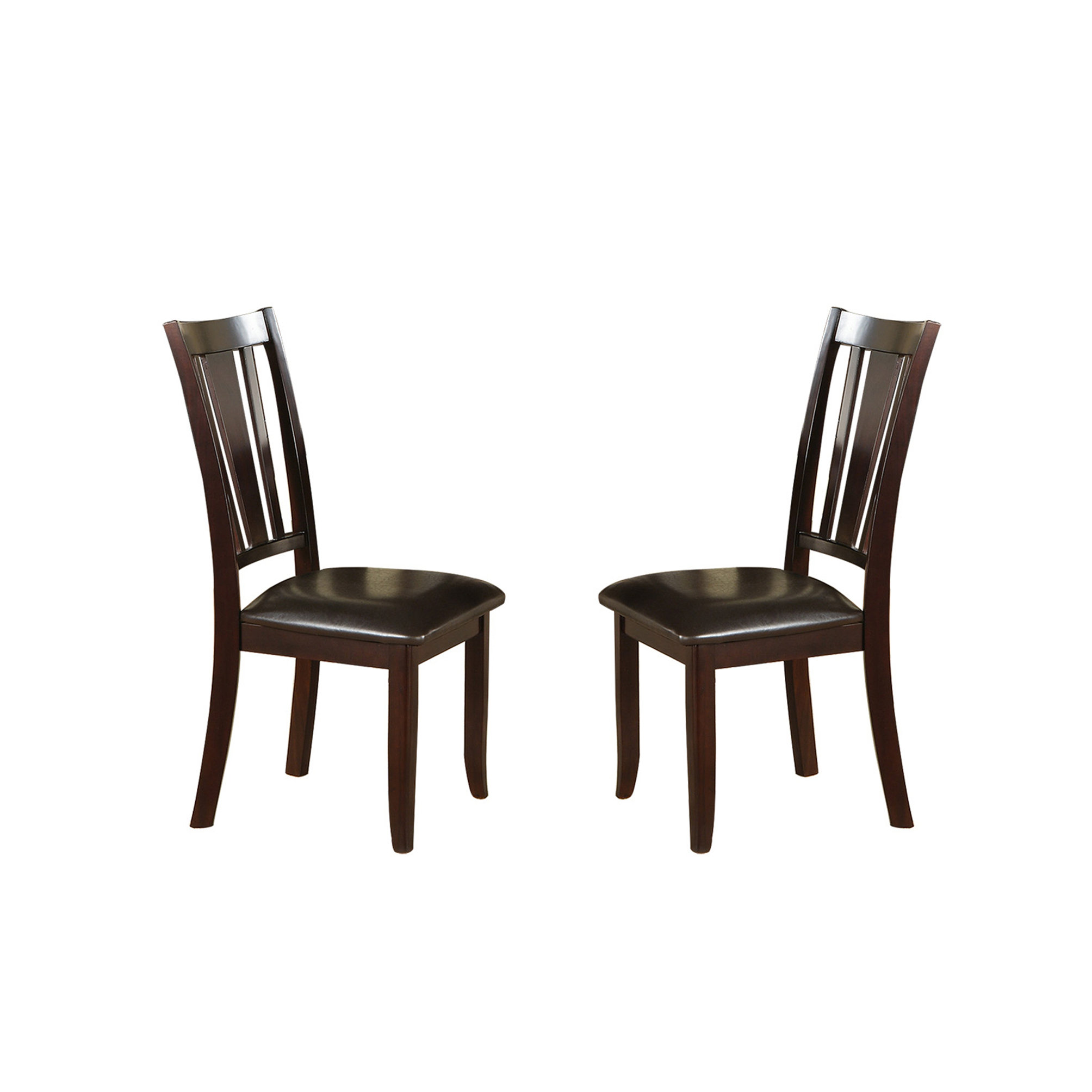 Red Barrel Studio® Slat Back Dining Side Chairs, Set Of 2 | Wayfair