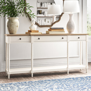 White Wood Console Tables You'll Love | Wayfair