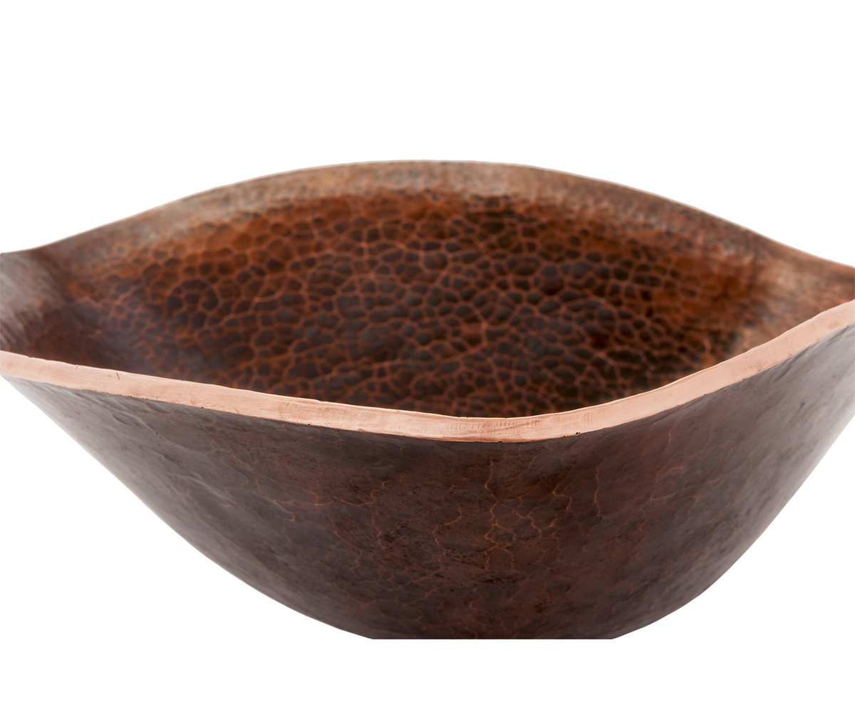 Premier Copper Products 17" Free Form Hand Forged Old World Copper ...
