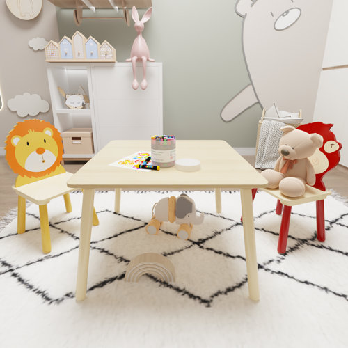 Square Toddler & Kids Table & Chair Sets You'll Love - Wayfair Canada