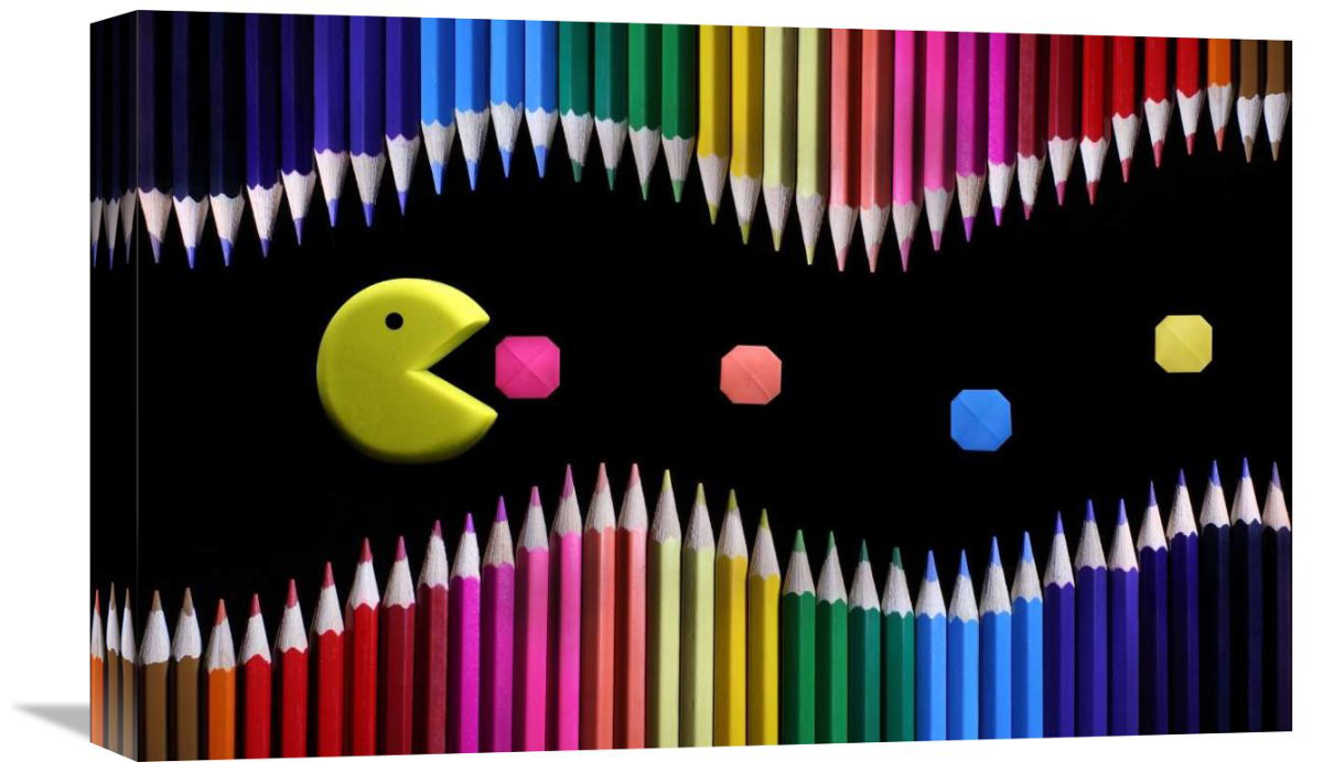 Global Gallery 'Packman' by Victoria Ivanova Graphic Art on Wrapped ...