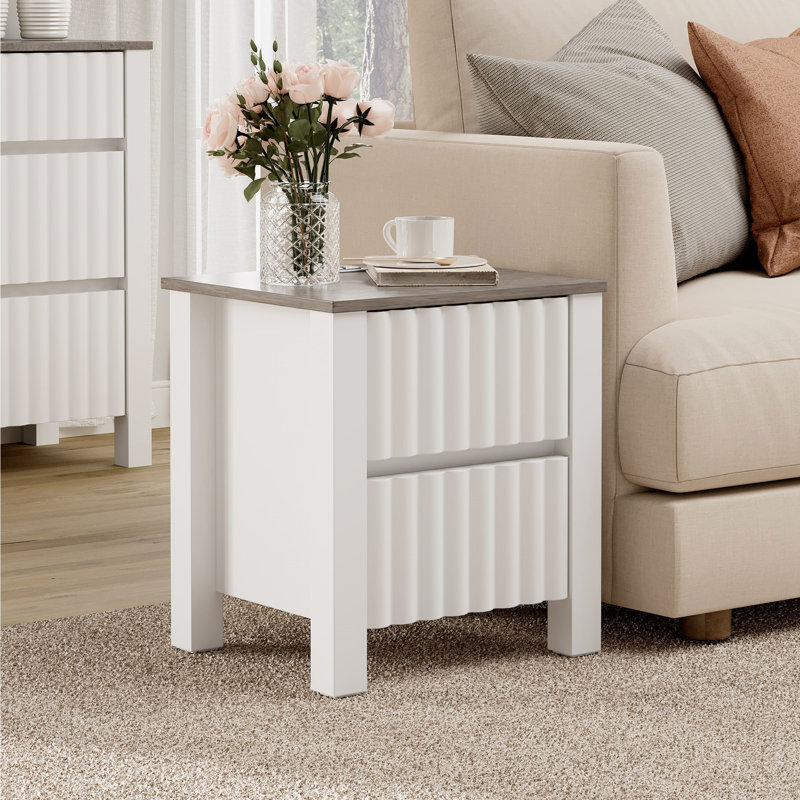 Latitude Run® Brenai 2 - Drawer End Table Set with Storage | Wayfair