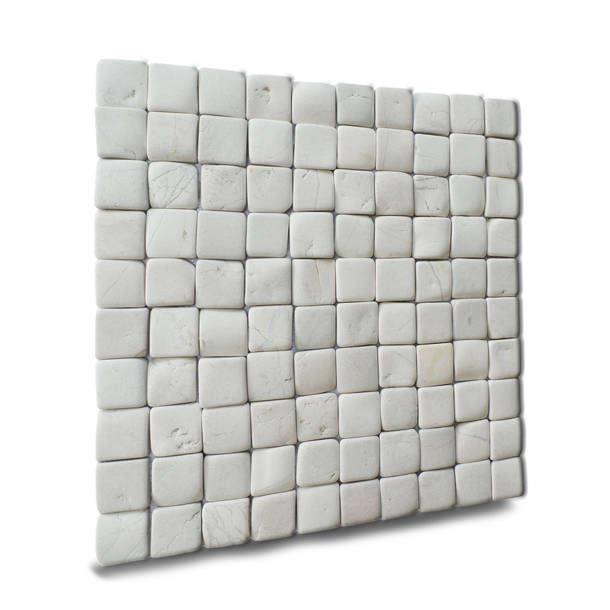 b.o.i Florida 12" x 12" Natural Stone Random Pebble Mosaic Wall Tile ...