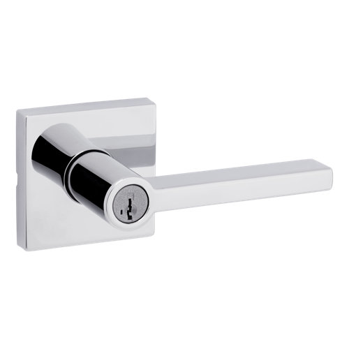 Kwikset Halifax 2 Piece Square Keyed Lever Set with SmartKey | Wayfair