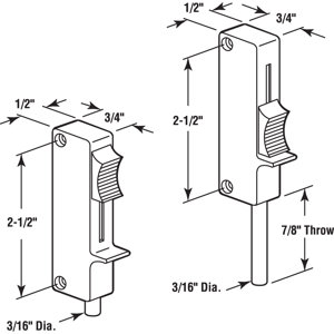 Prime-Line White, Plastic, Sliding Window Lock, Edge Mount (Single Pack ...