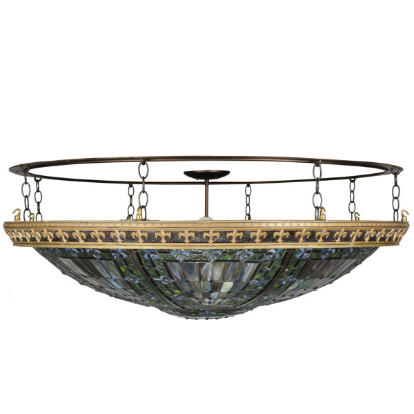 Meyda Lighting Meyda Tiffany & Stained Glass 8 - Light Flush Mount by ...