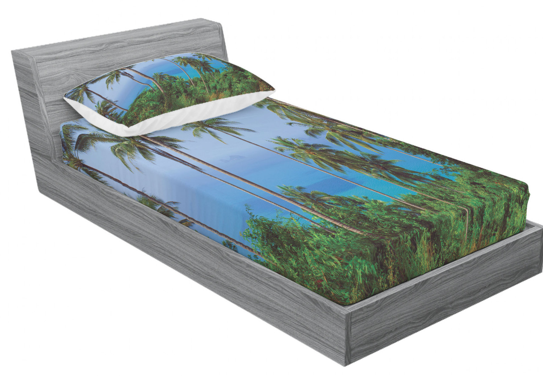 Ambesonne Palm Tree Sheet Set | Wayfair