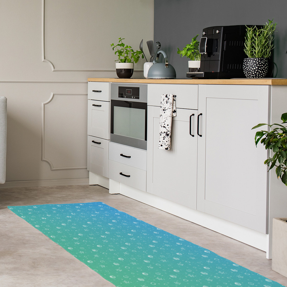 East Urban Home Seashell Blue Area Rug | Wayfair