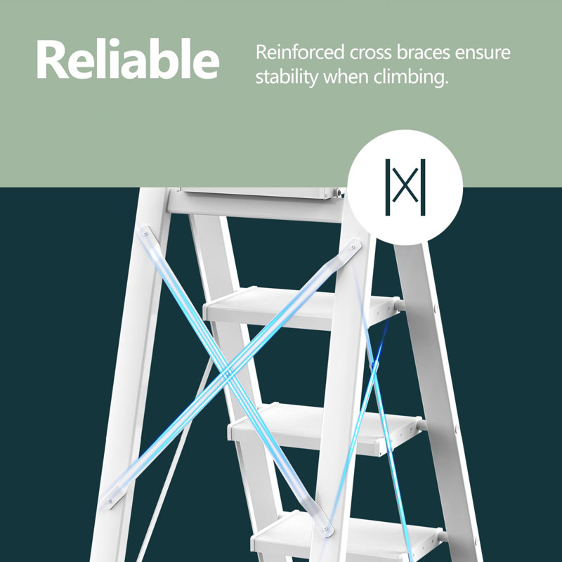WFX Utility™ 6 - Step Aluminum Folding Step Ladder | Wayfair