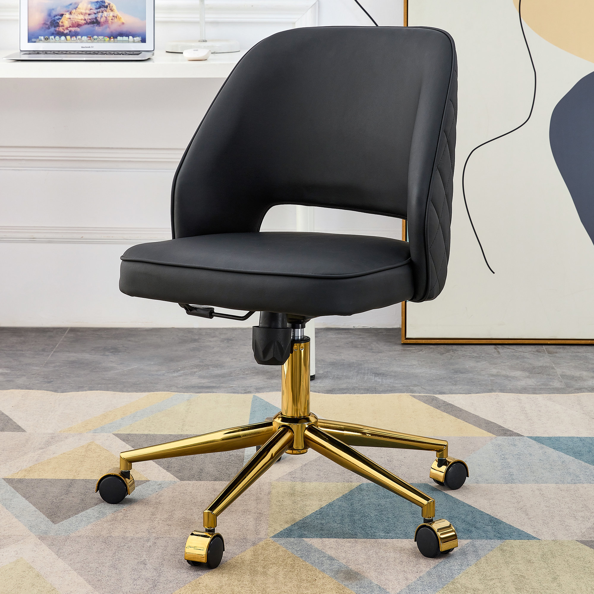 17 Stories Adasu Office Chair,adjustable 360 ° swivel chair engineering ...