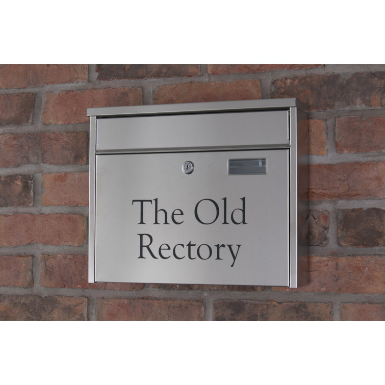 Dakota Fields Limewood Locking Wall Mounted Letter Box | Wayfair.co.uk