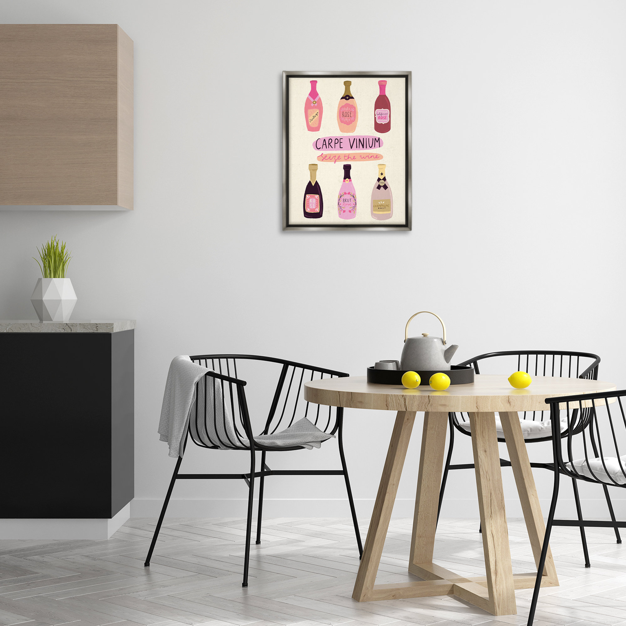 Lark Manor™ Carpe Vinium Seize the Wine Framed Floater Canvas Wall Art ...
