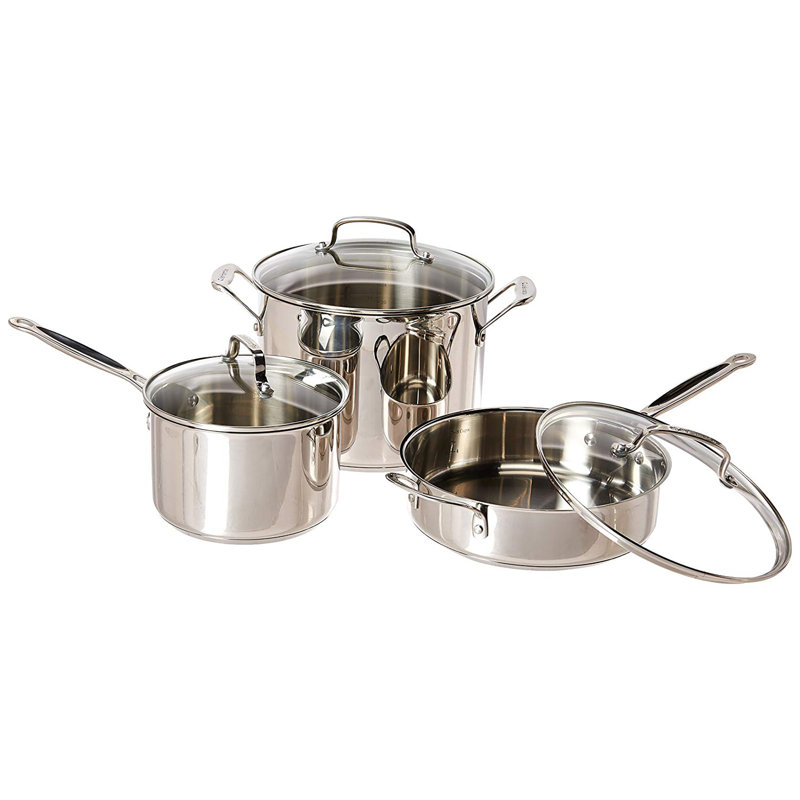 Cuisinart Chef's Classic 14 Piece Stainless Steel Cookware Set ...