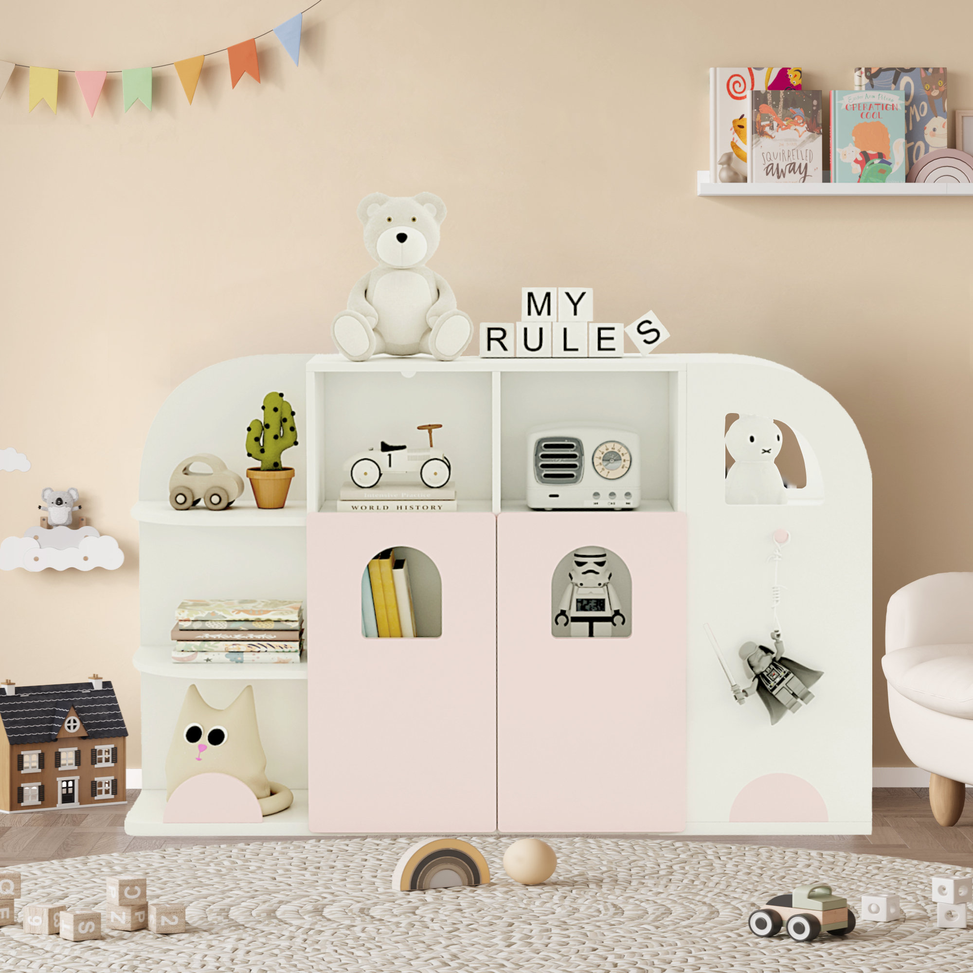 Isabelle & Max™ Abdelkarim 32.36" H x 53.7" W Cube Bookcase - Wayfair ...