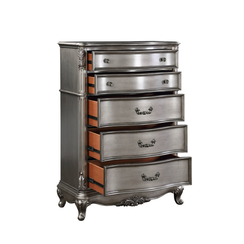 Canora Grey Ariadne Antique Platinum Finish Chest | Wayfair
