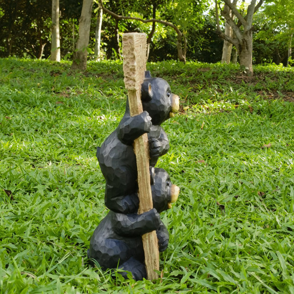 Hi-Line Gift Ltd. Stacking Bears with Welcome Sign for Garden or Home ...