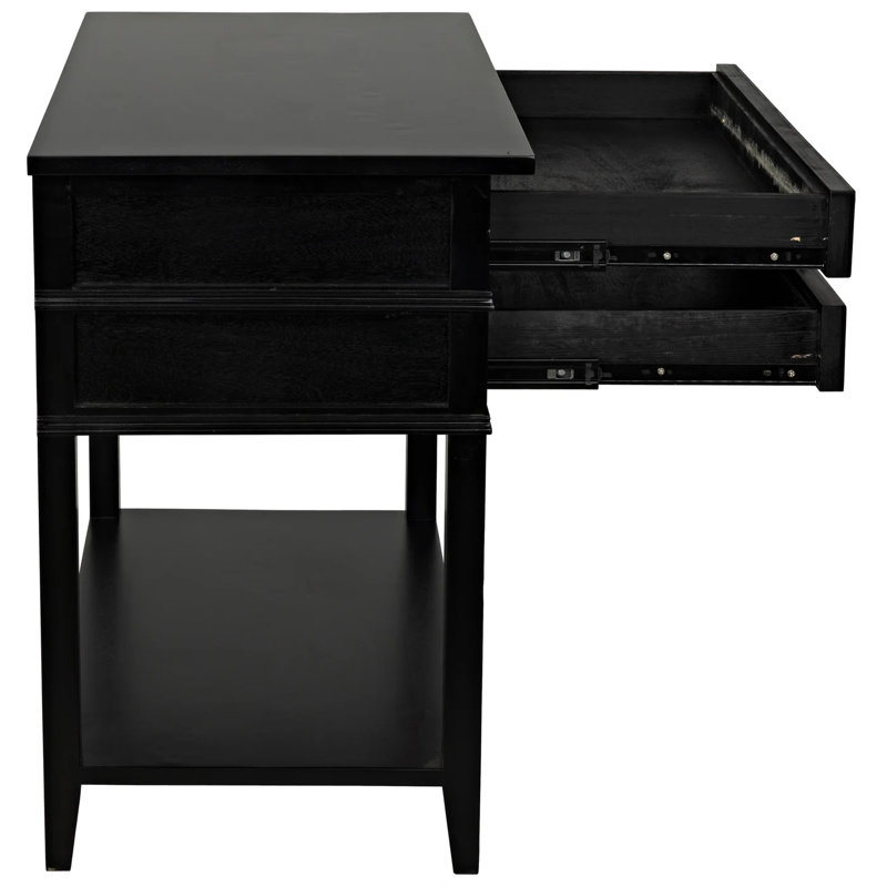Noir Colonial End Table with Storage | Perigold