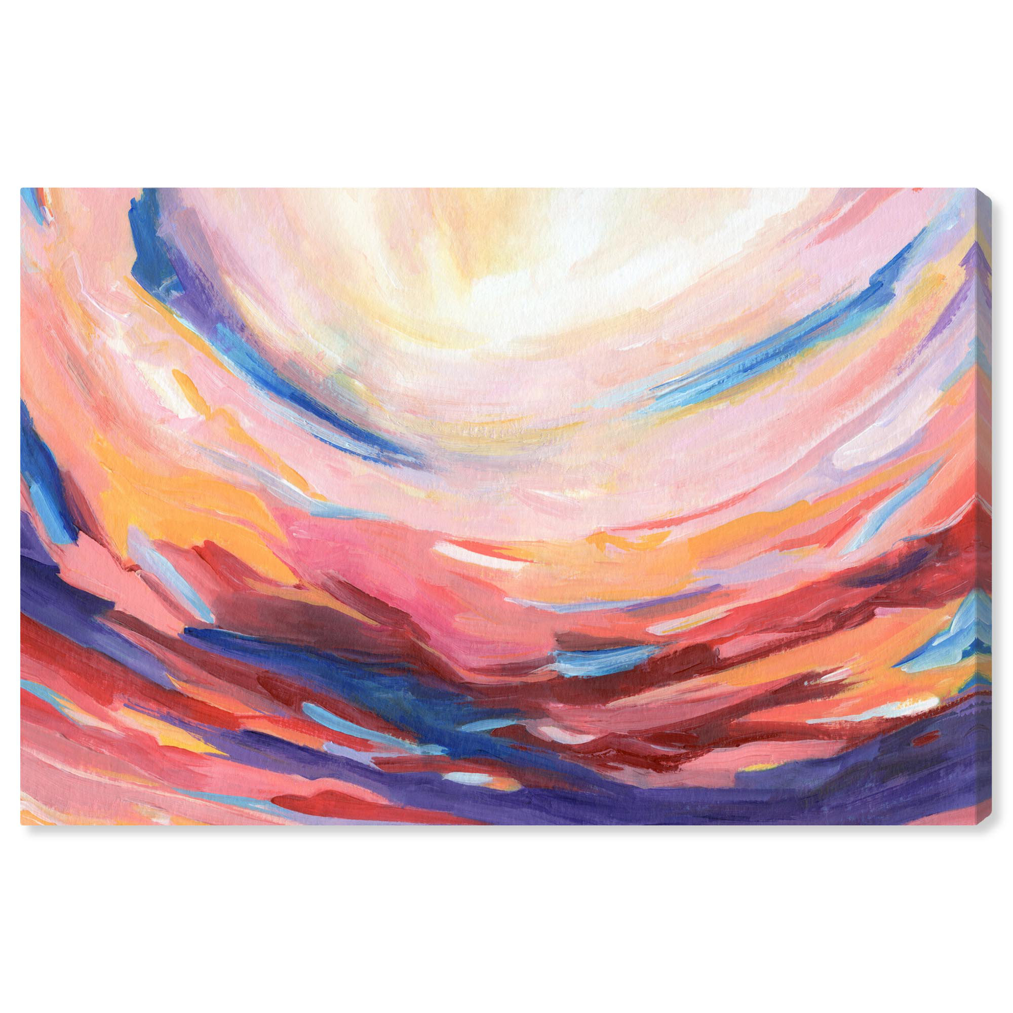 Wrought Studio™ Horizon's Embrace Colorful Abstracts by | Wayfair