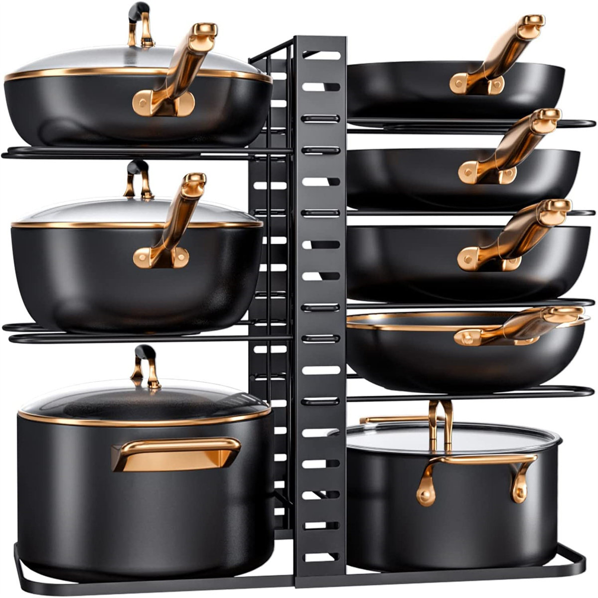 Prep & Savour Darlien Steel Free Standing Pot Rack | Wayfair