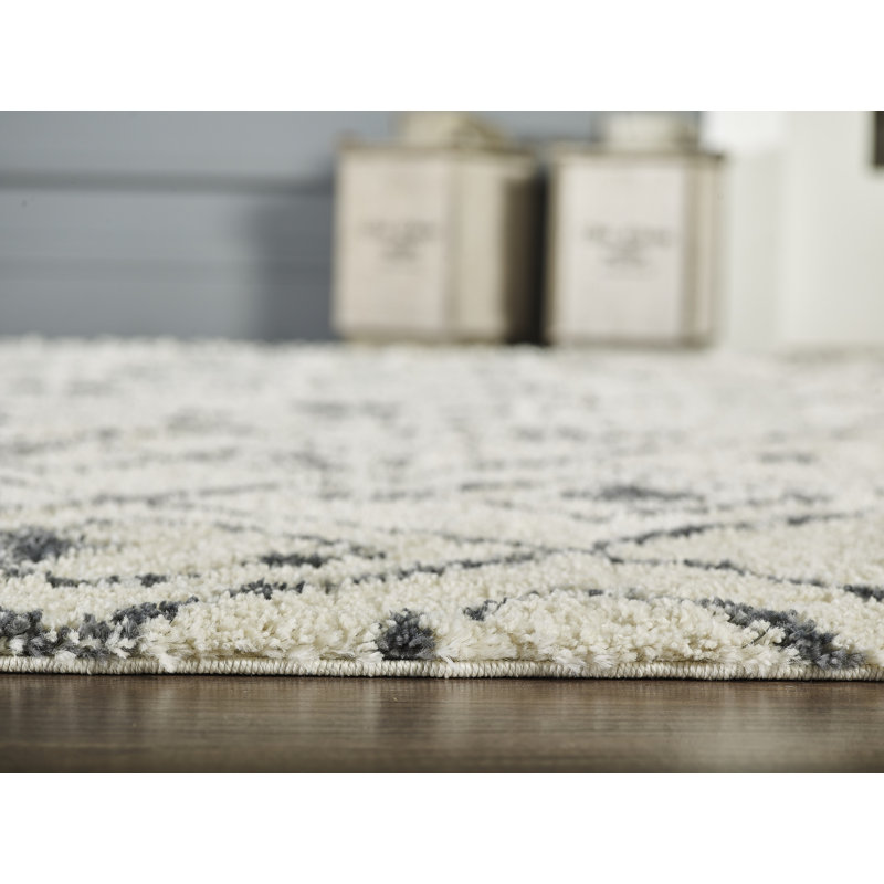 Union Rustic Abani Willow Wil100a Moroccan Tribal Print Black And Ivory ...