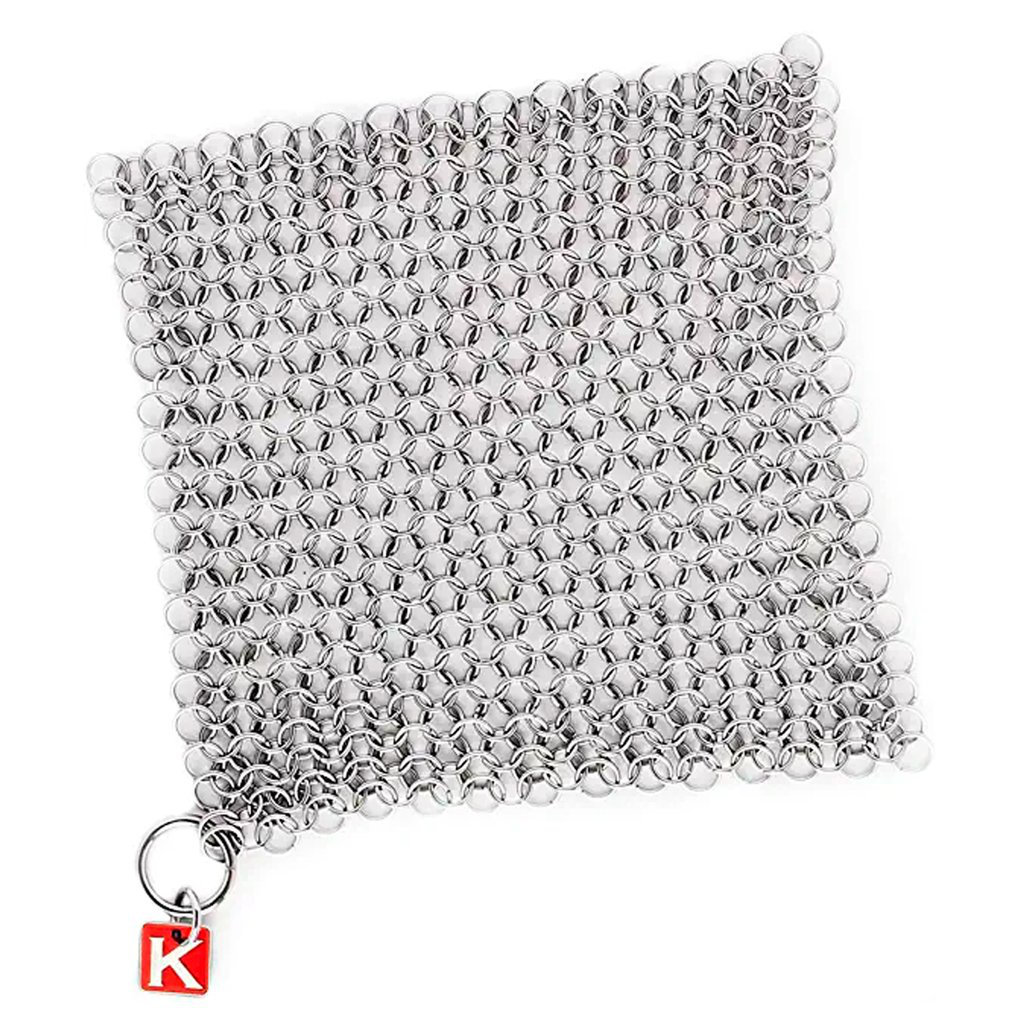Knapp Made 6" Small Ring Chainmail Cast Iron Cleaner Stainless Steel ...
