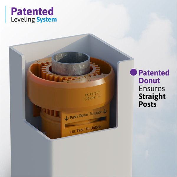 WamBam No-Dig Fence 4ft Tall (1 Post) No Dig WamBam Finishing Post with ...