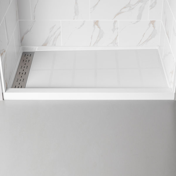 HOME ART 48" X 32" Durable One-piece Smc Shower Base With Slip ...