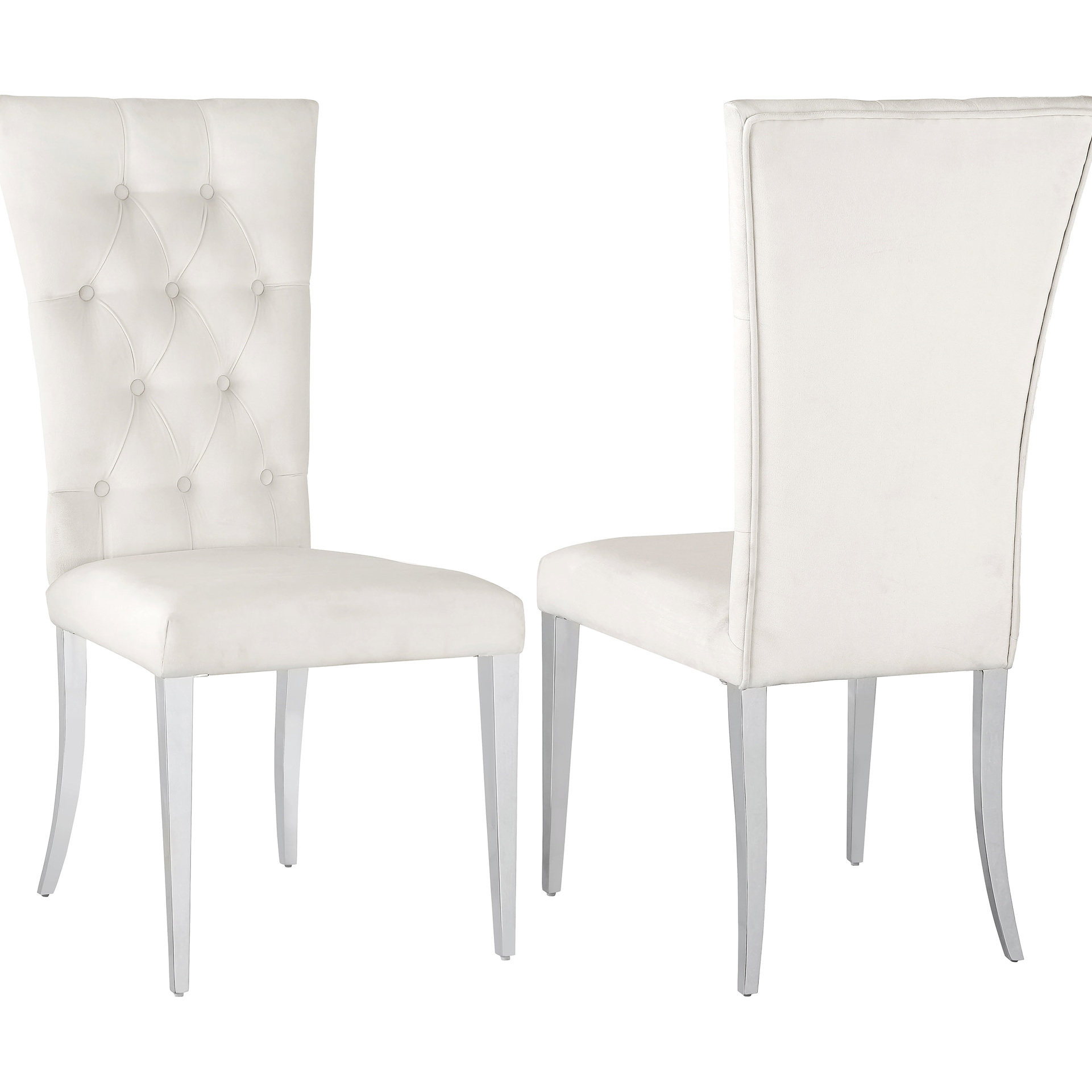 Hokku Designs Of 2 Armless Side Chairs Featuring Back And Details ...