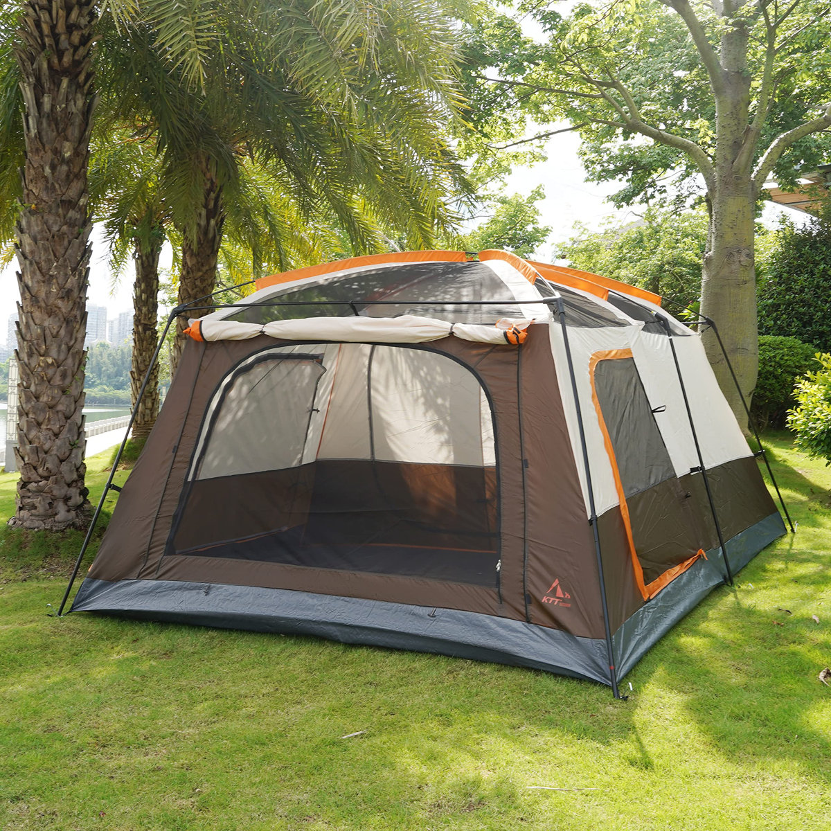 LIFETIME FLOORING LLC Extra Large Tent 10-12-14 Person(B),Family Cabin ...