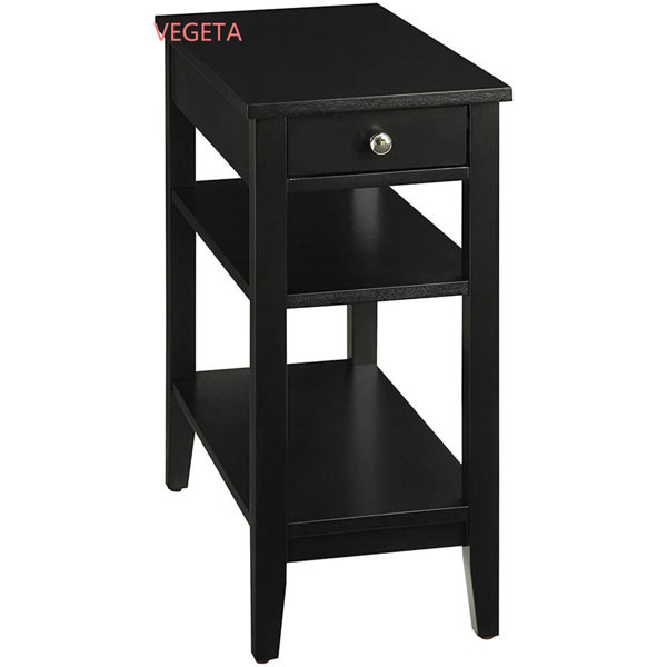 Vegeta 1 Drawer Chairside End Table With Shelves | Wayfair