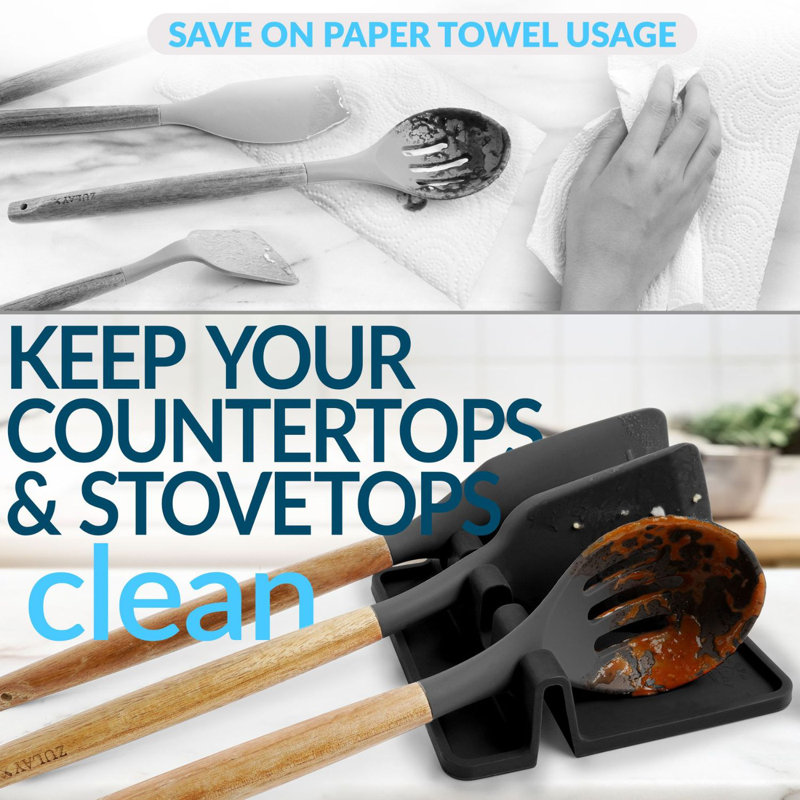 Ebern Designs Plastic Rectangle Spoon Rest & Reviews | Wayfair