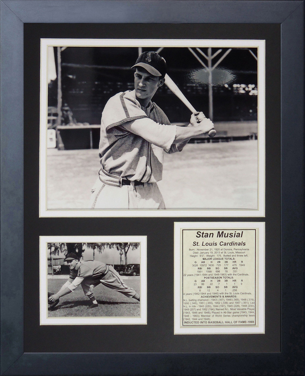 Legends Never Die Stan Musial Young Framed Memorabilia - Wayfair Canada