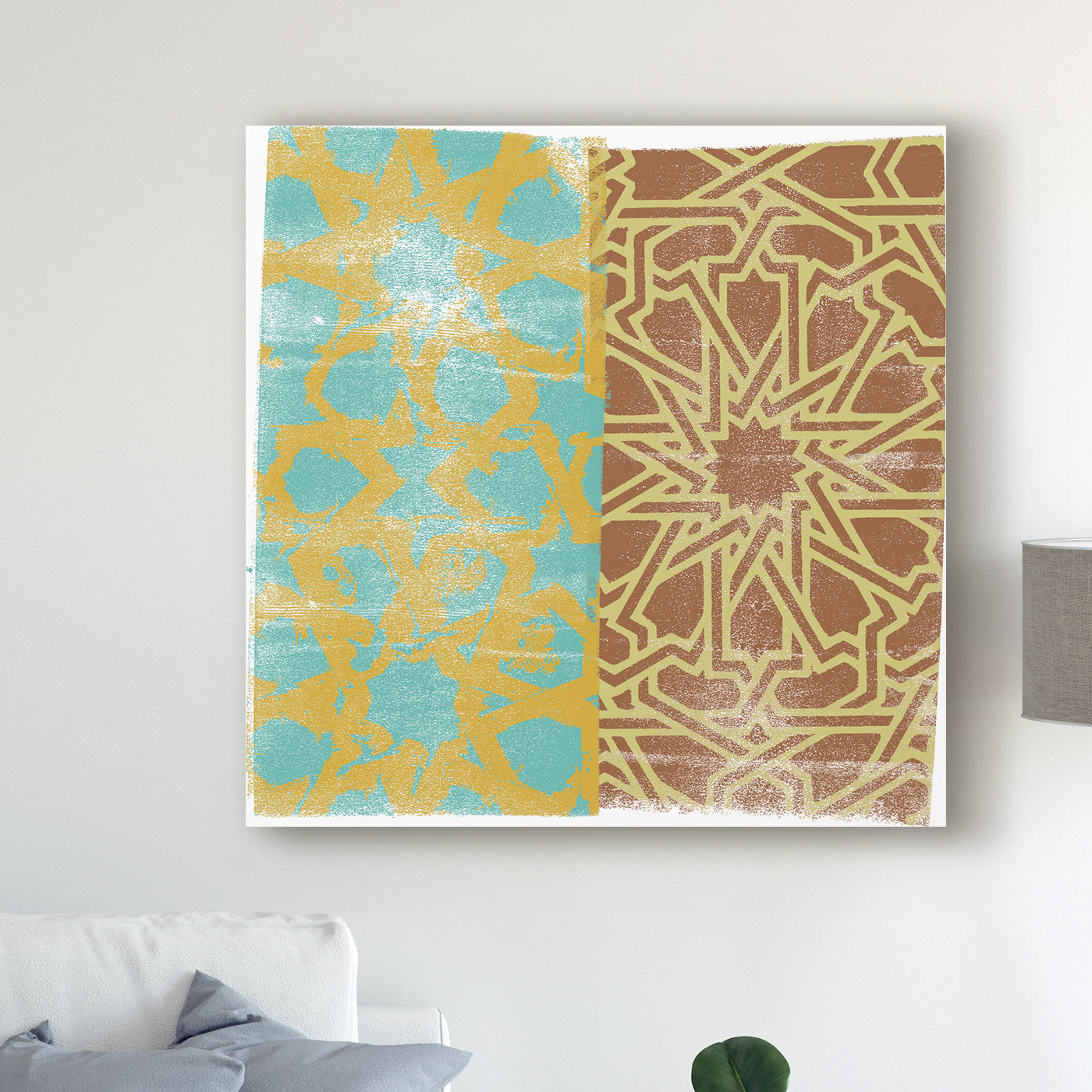Ebern Designs 'Moorish Study III' Graphic Art Print on Wrapped Canvas ...