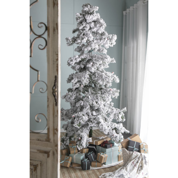 The Holiday Aisle® 8.85' Lighted Artificial Cascade Christmas Tree ...