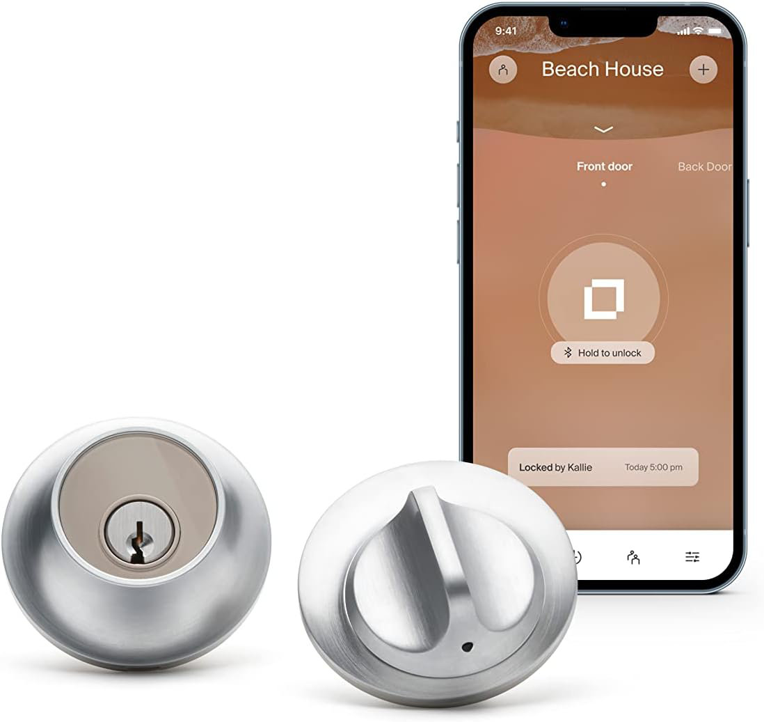 Level Lock Touch Edition Bluetooth Smart Lock with Single Cylinder ...