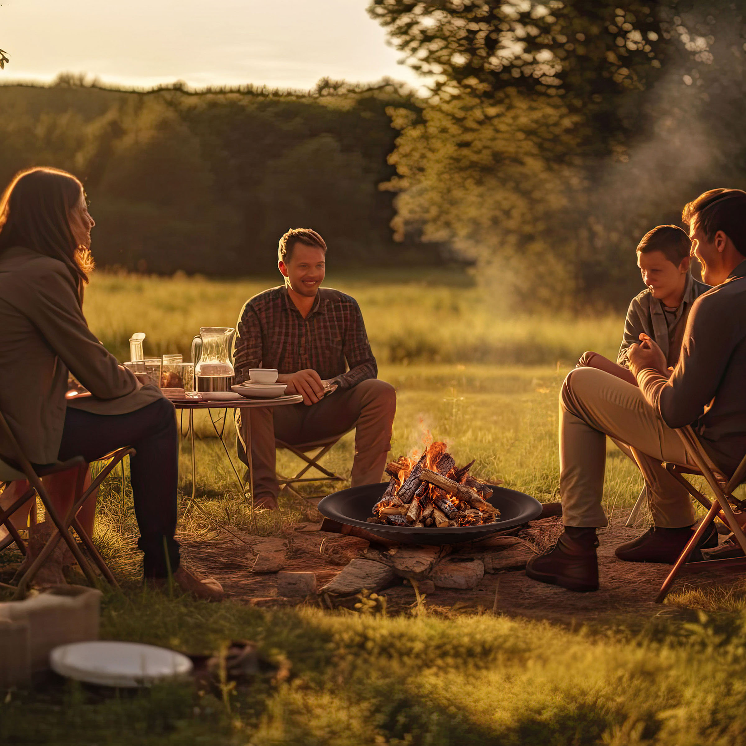 Pure Garden 24in Replacement Fire Pit Bowl Insert - Fire Pits for ...