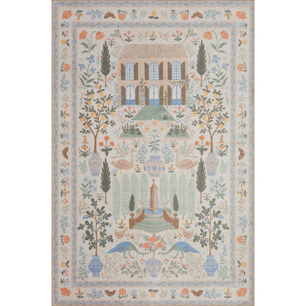 Rifle Paper Co. x Loloi Menagerie MEN-03 Camont Cream Rug & Reviews ...