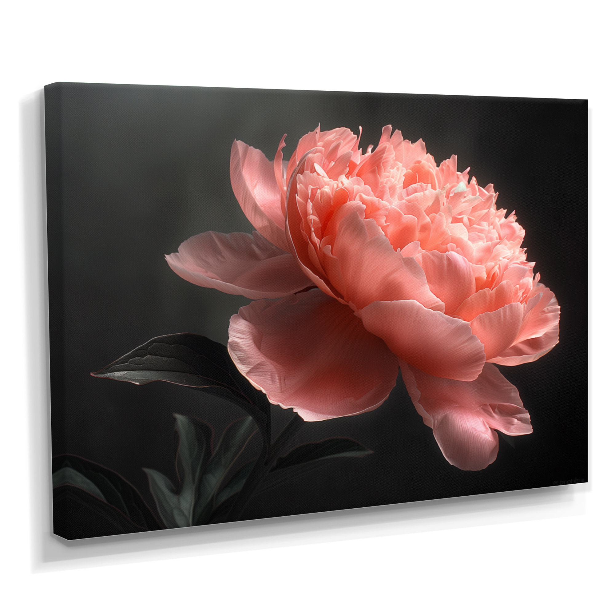 Design Art Romantic Pink Crystal Peonies Bloom IV - Peonies Wall Decor ...