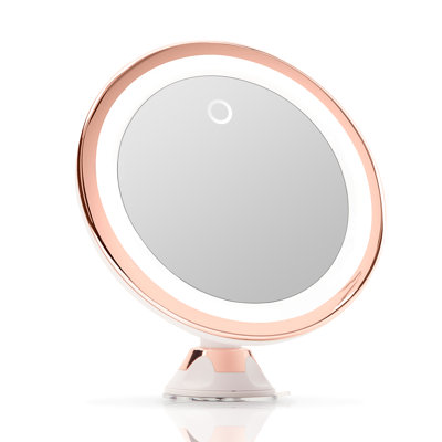 Fancii Modern Lighted Magnifying Compact Mirror & Reviews | Wayfair