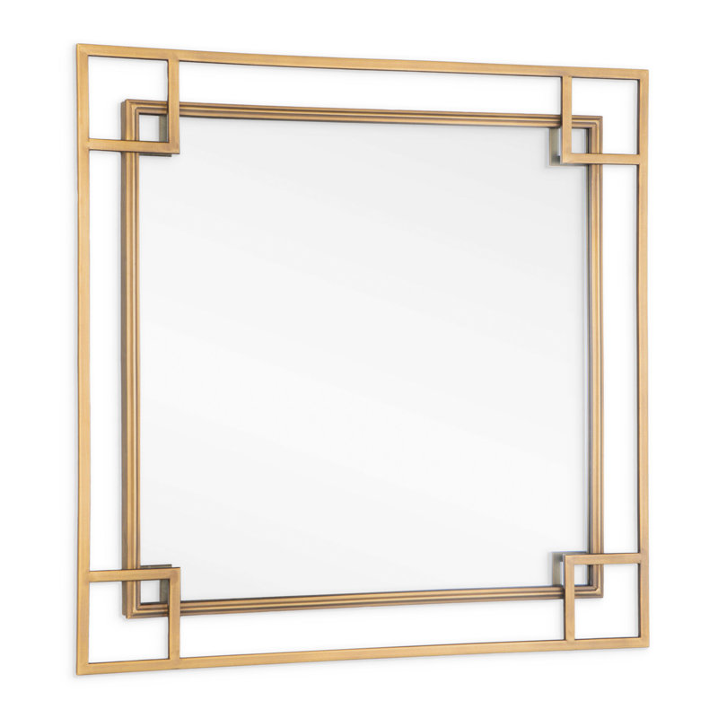 Mercer41 Angilia Square Metal Wall Mirror | Wayfair