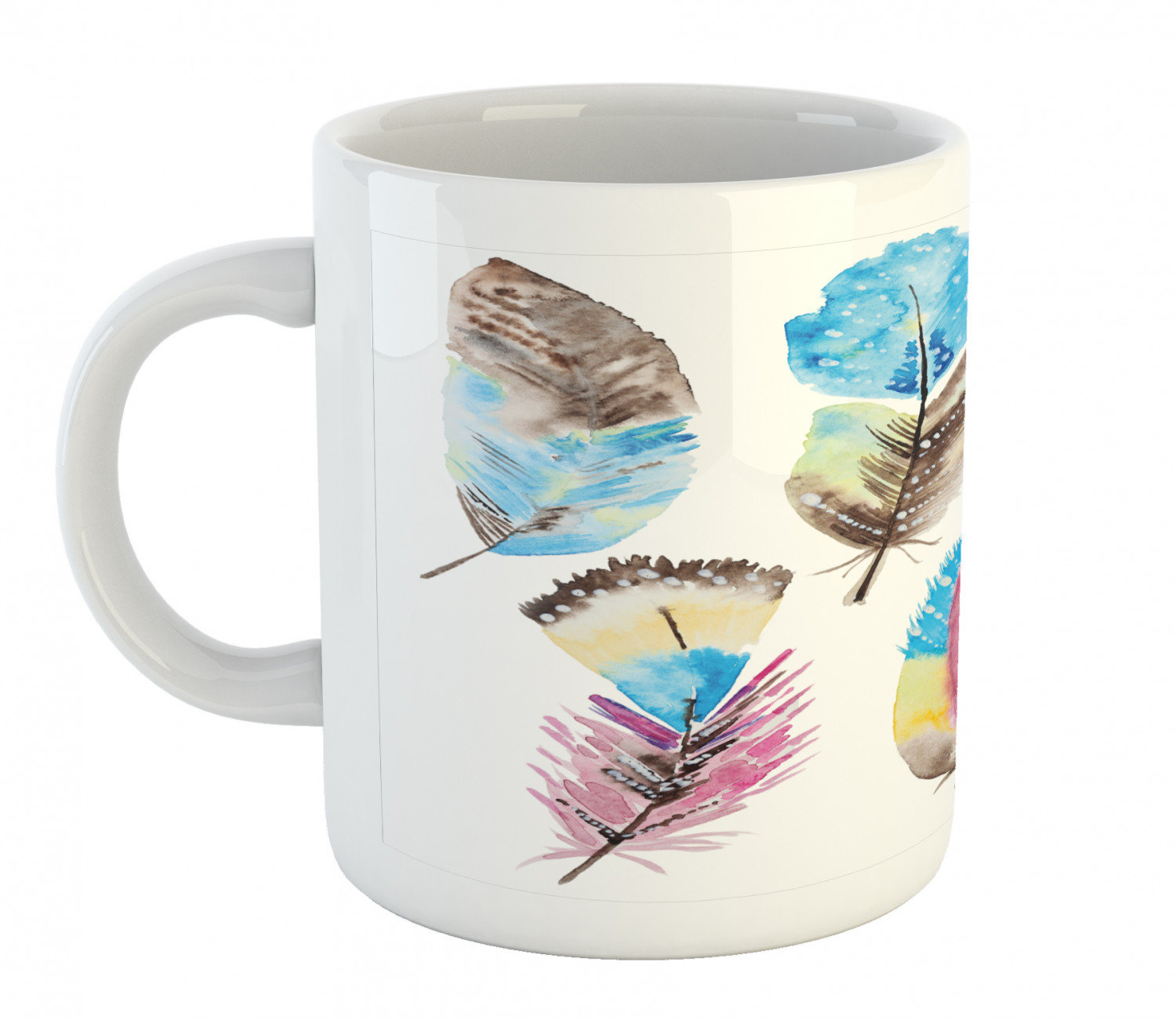 East Urban Home Feather Coffee Mug | Wayfair