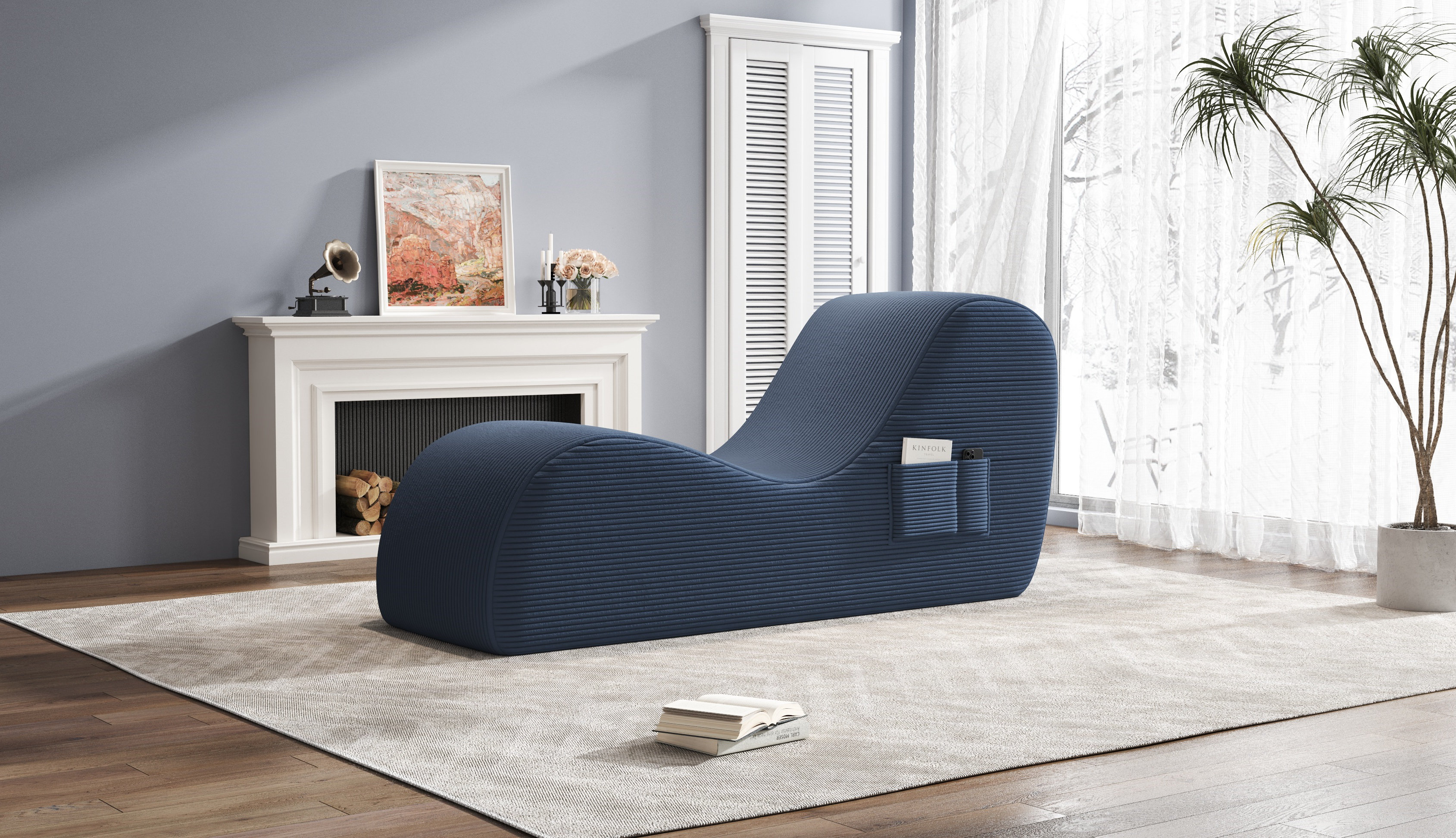 Ebern Designs Adult Yoga Chair, Ergonomic Indoor Recliner with Side ...