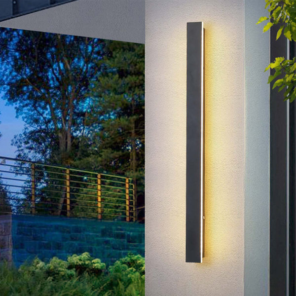 Ivy Bronx Clista Aluminum Outdoor Modern Rectangular Ip65 Anti-Rust LED ...
